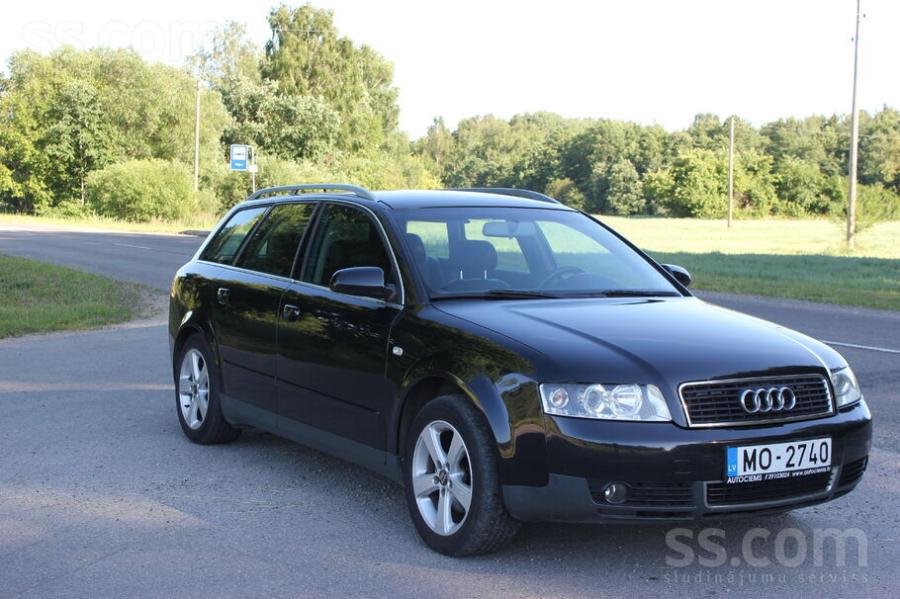 Black Audi A4 2004 in Bauska, with an engine capacity of 1.90 L and mileage of 281 thousand km for 2500 €, photo 8 on AUTOMOTO.COM.LV