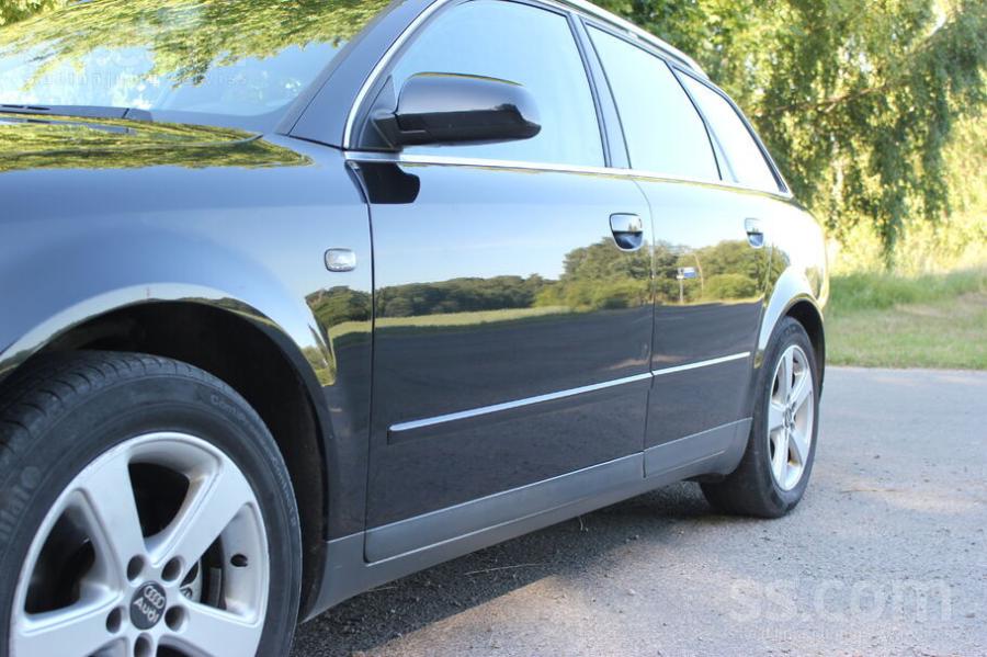 Black Audi A4 2004 in Bauska, with an engine capacity of 1.90 L and mileage of 281 thousand km for 2500 €, photo 10 on AUTOMOTO.COM.LV