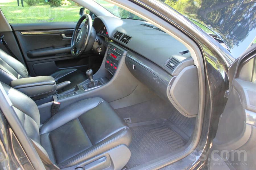 Black Audi A4 2004 in Bauska, with an engine capacity of 1.90 L and mileage of 281 thousand km for 2500 €, photo 17 on AUTOMOTO.COM.LV