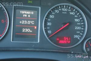 Black Audi A4 2004 in Bauska, with an engine capacity of 1.90 L and mileage of 281 thousand km for 2500 €, photo 25 on AUTOMOTO.COM.LV
