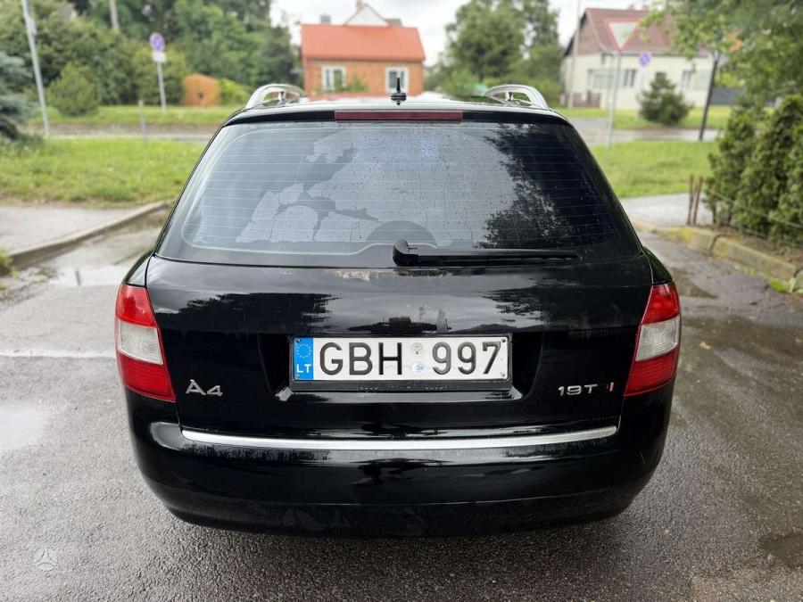 Black Audi A4 2004 in Kaunas, with an engine capacity of 1.90 L and mileage of 377 thousand km for 1000 €, photo 8 on AUTOMOTO.COM.LV