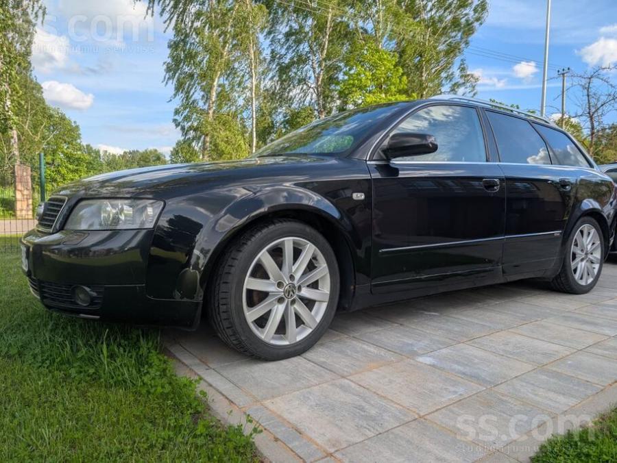 Black Audi A4 2004 in Jekabpils, with an engine capacity of 2.00 L and mileage of 269 thousand km for 1799 €, photo 1 on AUTOMOTO.COM.LV