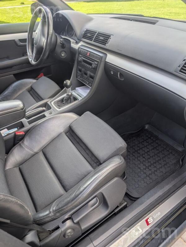 Black Audi A4 2004 in Jekabpils, with an engine capacity of 2.00 L and mileage of 269 thousand km for 1799 €, photo 5 on AUTOMOTO.COM.LV