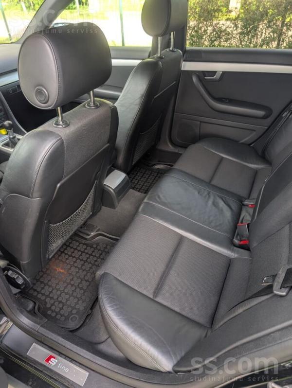 Black Audi A4 2004 in Jekabpils, with an engine capacity of 2.00 L and mileage of 269 thousand km for 1799 €, photo 9 on AUTOMOTO.COM.LV