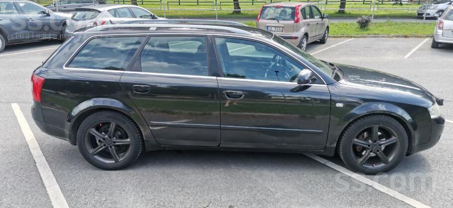 Black Audi A4 2004 in Riga, with an engine capacity of 1.90 L and mileage of 430 thousand km for 1150 €, photo 4 on AUTOMOTO.COM.LV