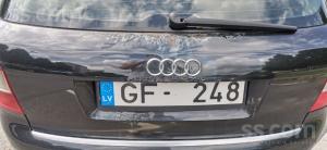 Black Audi A4 2004 in Riga, with an engine capacity of 1.90 L and mileage of 430 thousand km for 1150 €, photo 6 on AUTOMOTO.COM.LV
