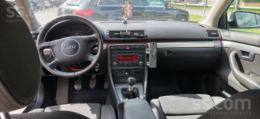 Black Audi A4 2004 in Riga, with an engine capacity of 1.90 L and mileage of 430 thousand km for 1150 €, photo 7 on AUTOMOTO.COM.LV