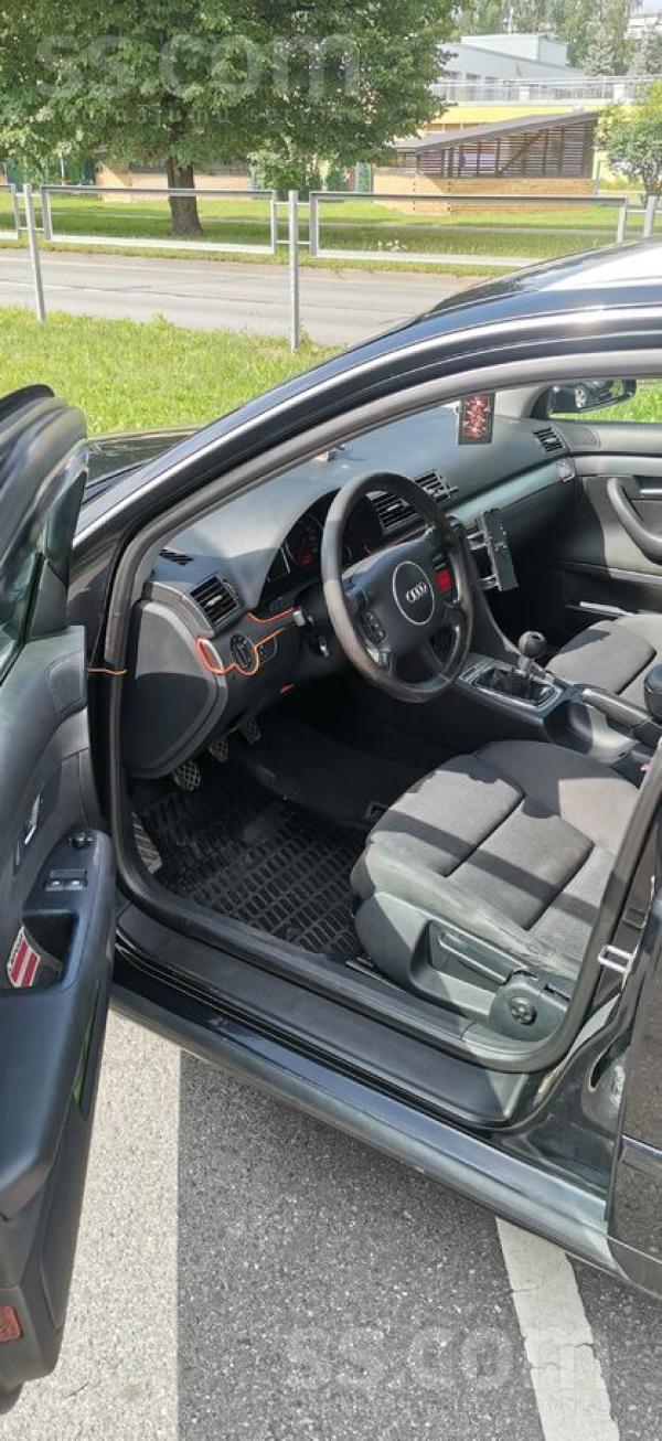 Black Audi A4 2004 in Riga, with an engine capacity of 1.90 L and mileage of 430 thousand km for 1150 €, photo 7 on AUTOMOTO.COM.LV