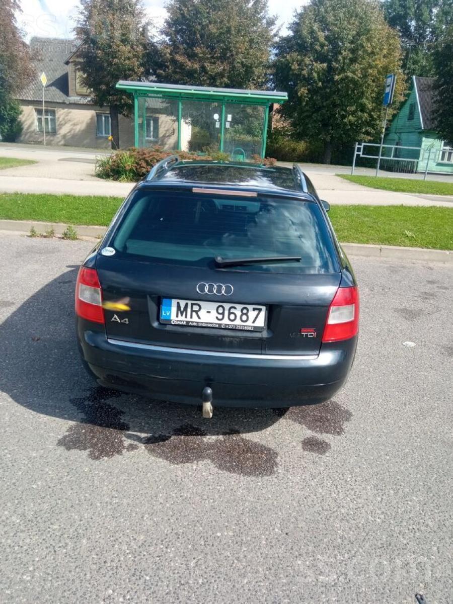 Melns Audi A4 2004 Preiļi, ar dzinēja tilpumu 1.90 L un nobraukumu 314 tūkst. km par 1400 €, foto 5 vietnē AUTOMOTO.COM.LV