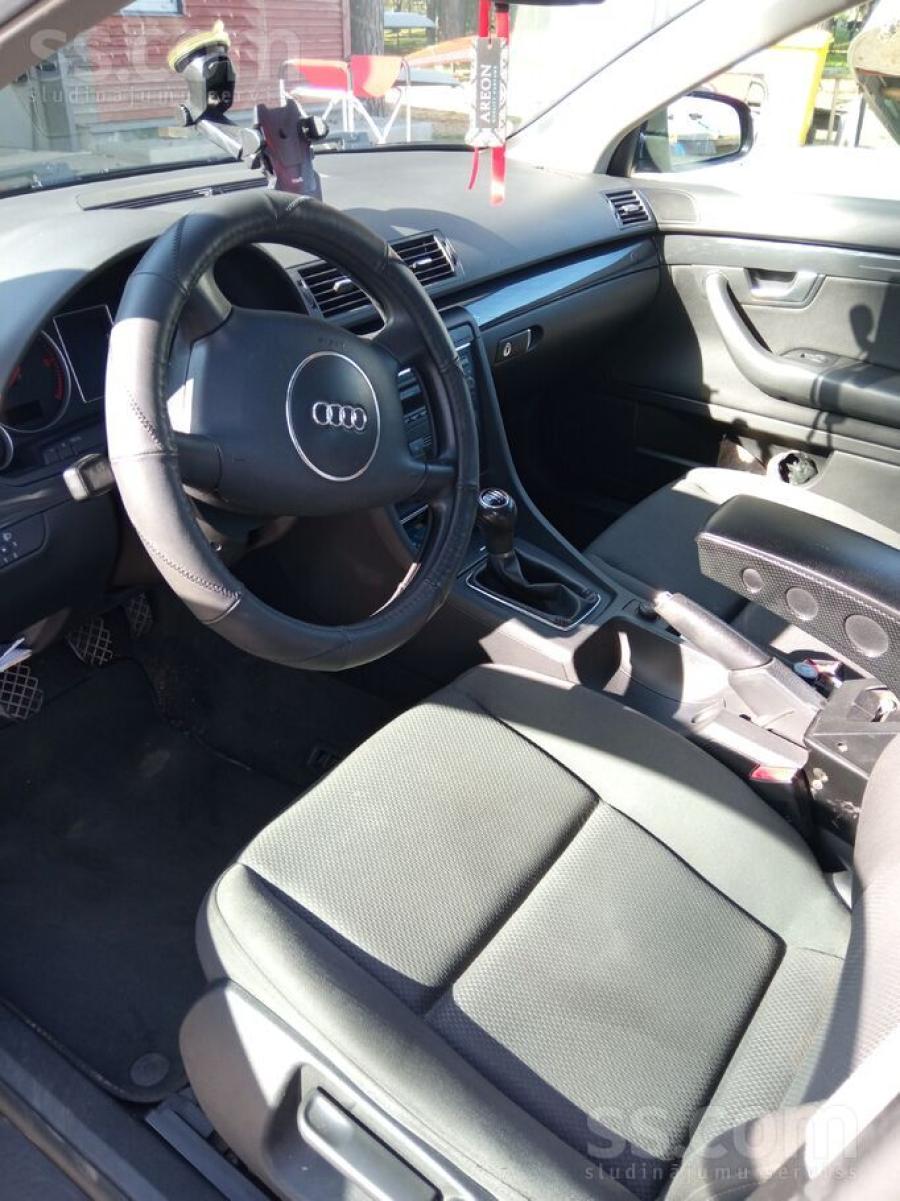Melns Audi A4 2004 Preiļi, ar dzinēja tilpumu 1.90 L un nobraukumu 314 tūkst. km par 1400 €, foto 7 vietnē AUTOMOTO.COM.LV