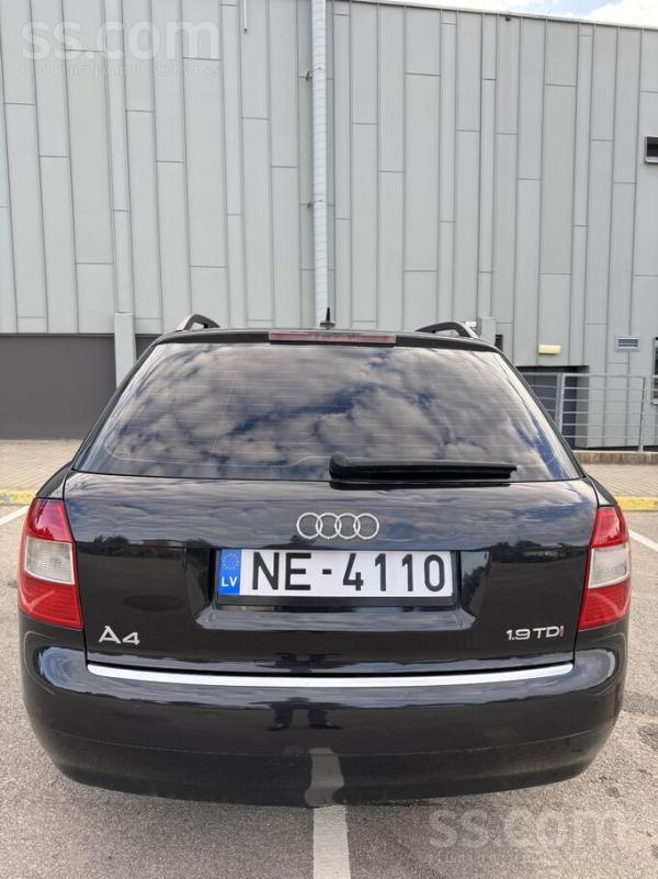 Ауди А4 2004 в Бауска на AUTOMOTO.COM.LV Черный Ауди А4 2004 в Бауска, объемом двигателя 1.90 л и пробегом 297 тыс. км за 2890 €, фото 7 на AUTOMOTO.COM.LV