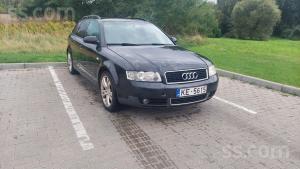 Melns Audi A4 2004 Valmiera, ar dzinēja tilpumu 1.90 L un nobraukumu 441 tūkst. km par 1400 €, foto  vietnē AUTOMOTO.COM.LV