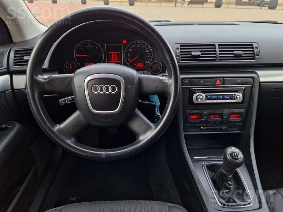 Melns Audi A4 2005 Bauska, ar dzinēja tilpumu 1.90 L un nobraukumu 323 tūkst. km par 3550 €, foto 12 vietnē AUTOMOTO.COM.LV
