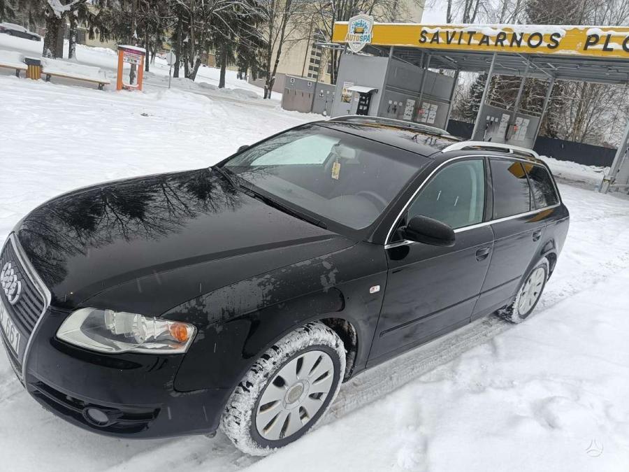 Melns Audi A4 2005 Šalčininkai, ar dzinēja tilpumu 1.99 L un nobraukumu 330 tūkst. km par 2050 €, foto 1 vietnē AUTOMOTO.COM.LV