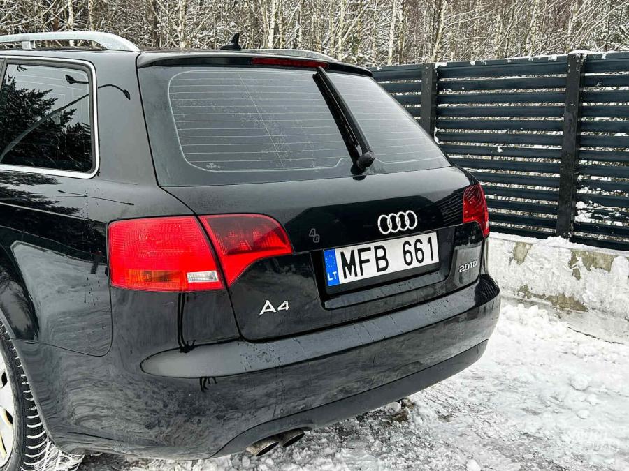 Melns Audi A4 2005 Viļņa, ar dzinēja tilpumu 2.00 L un nobraukumu 331 tūkst. km par 2799 €, foto 6 vietnē AUTOMOTO.COM.LV
