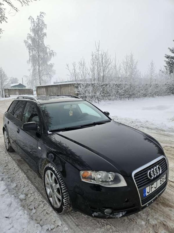 Black Audi A4 2005 in Telschi, with an engine capacity of 2.00 L and mileage of 401 thousand km for 1450 €, photo 1 on AUTOMOTO.COM.LV