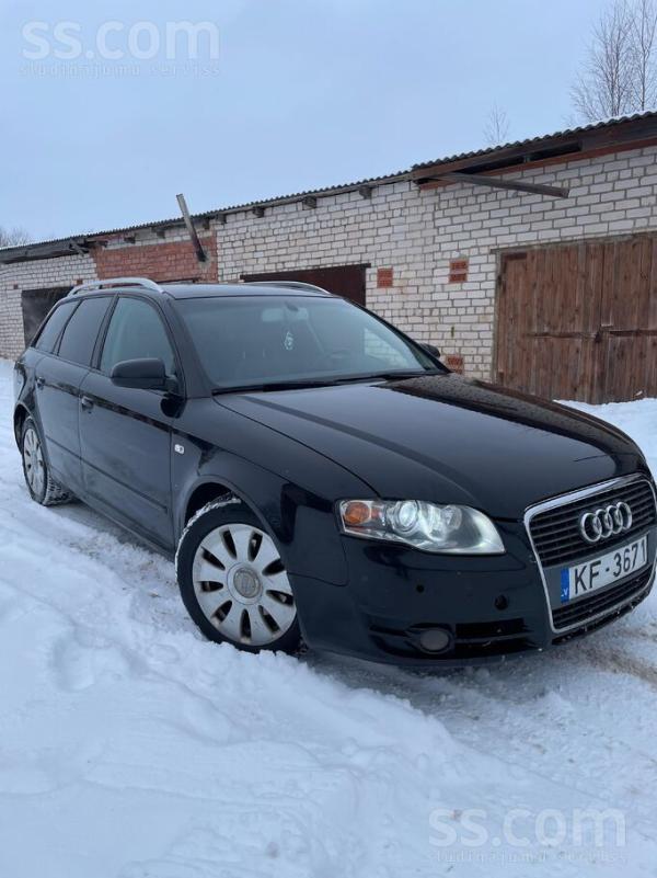 Black Audi A4 2005 in Balvi, with an engine capacity of 2.00 L and mileage of 439 thousand km for 2000 €, photo 1 on AUTOMOTO.COM.LV