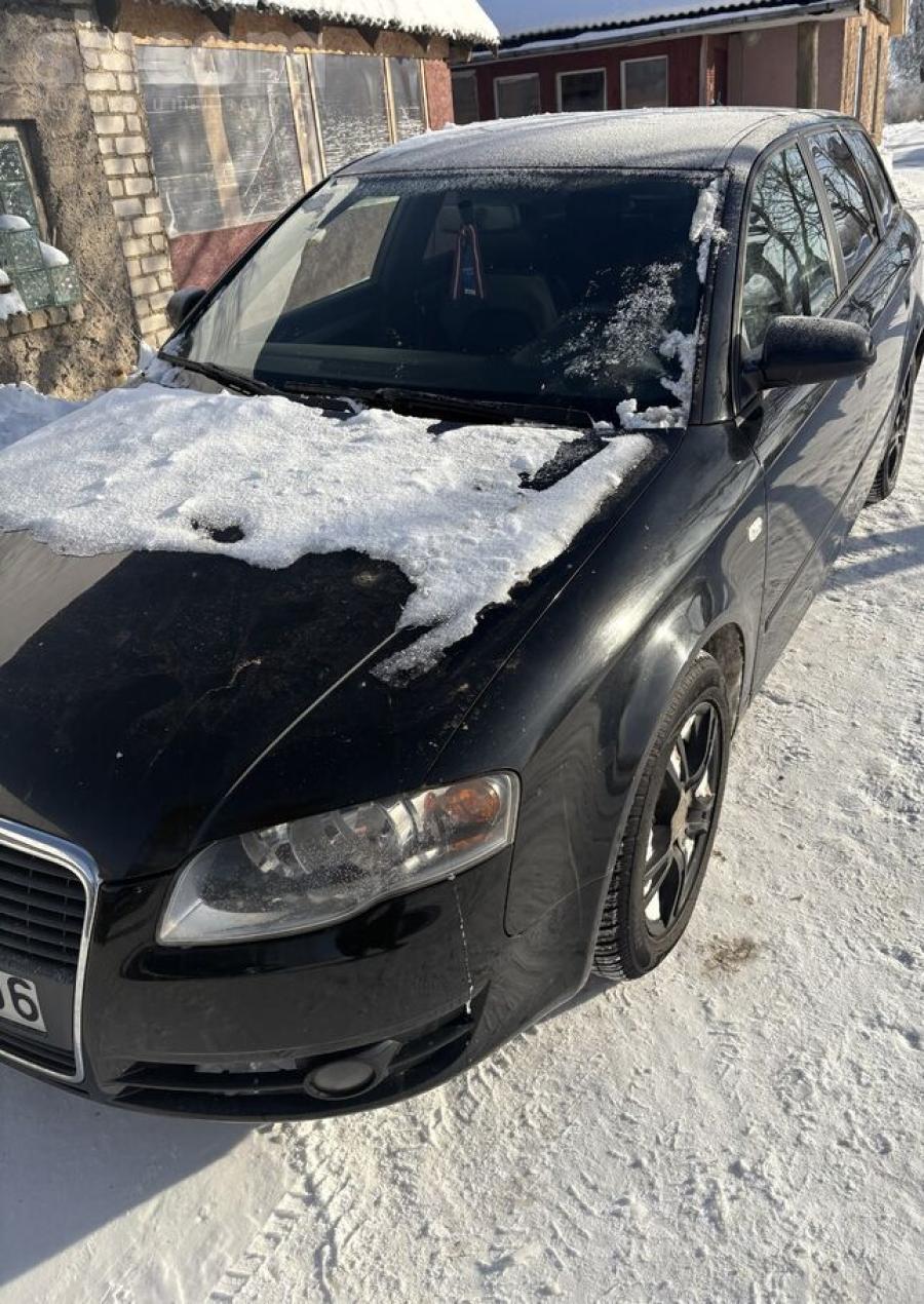 Black Audi A4 2005 in Liepaja, with an engine capacity of 2.00 L and mileage of 413 thousand km for 2000 €, photo 1 on AUTOMOTO.COM.LV