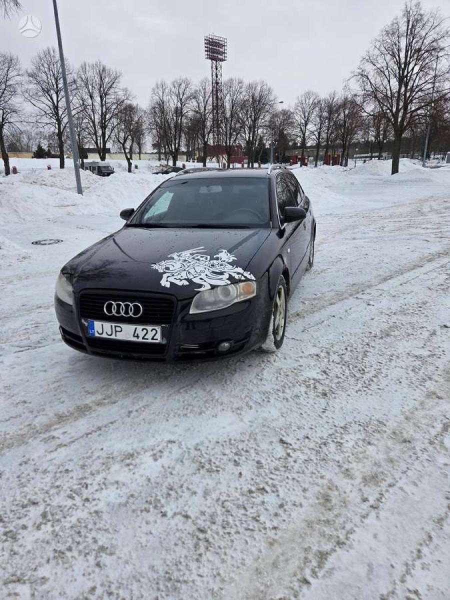 Black Audi A4 2005 in Klaipeda, with an engine capacity of 1.97 L and mileage of 331 thousand km for 1700 €, photo 1 on AUTOMOTO.COM.LV
