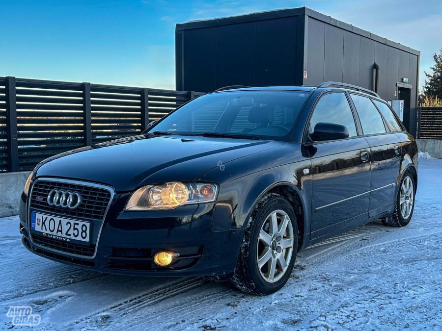 Black Audi A4 2005 in Vilnius, with an engine capacity of 2.00 L and mileage of 351 thousand km for 2299 €, photo 1 on AUTOMOTO.COM.LV
