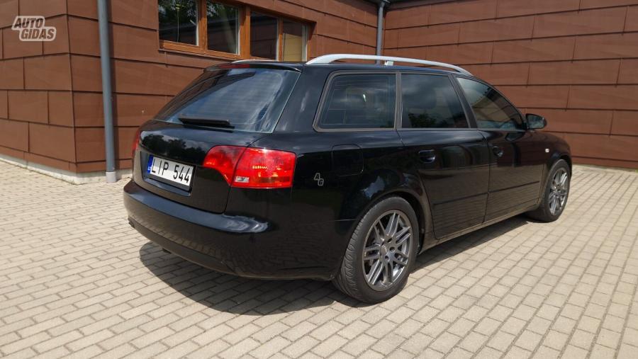 Black Audi A4 2005 in Vilnius, with an engine capacity of 2.00 L and mileage of 332 thousand km for 3450 €, photo 8 on AUTOMOTO.COM.LV