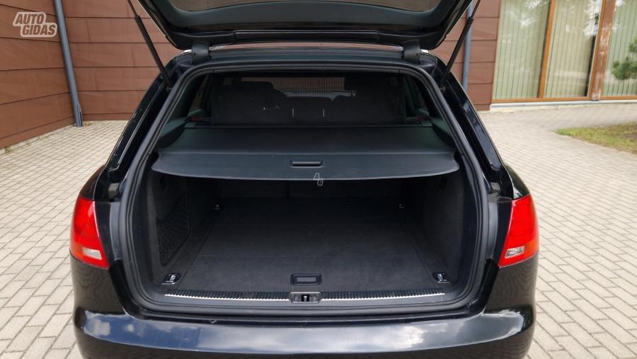 Black Audi A4 2005 in Vilnius, with an engine capacity of 2.00 L and mileage of 332 thousand km for 3450 €, photo 14 on AUTOMOTO.COM.LV