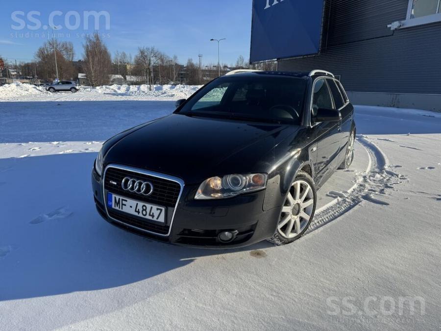 Black Audi A4 2005 in Riga, with an engine capacity of 2.00 L and mileage of 285 thousand km for 2895 €, photo 1 on AUTOMOTO.COM.LV
