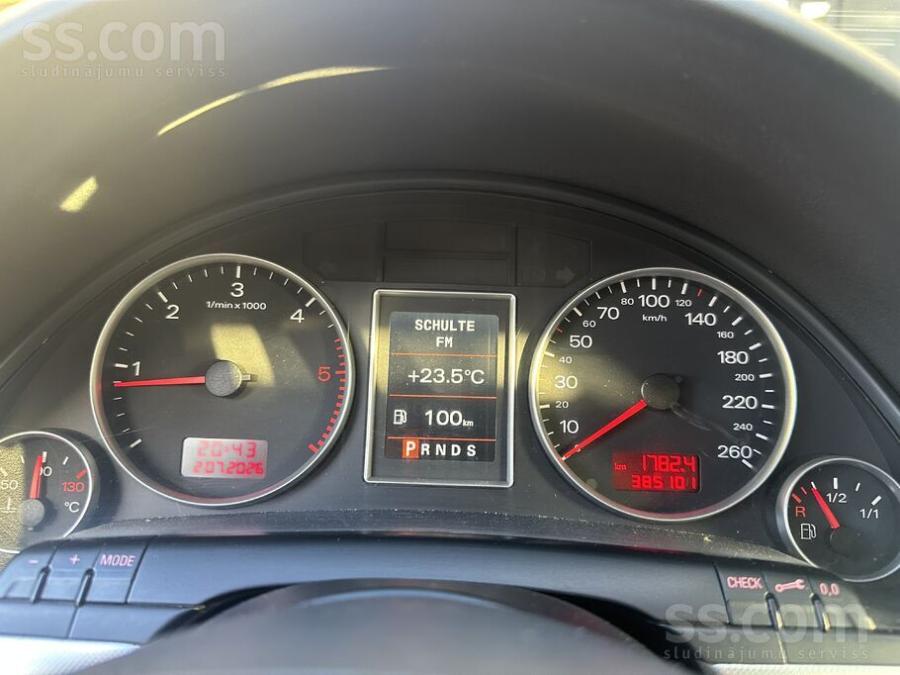 Black Audi A4 2005 in Tukums, with an engine capacity of 3.00 L and mileage of 385 thousand km for 3500 €, photo 18 on AUTOMOTO.COM.LV