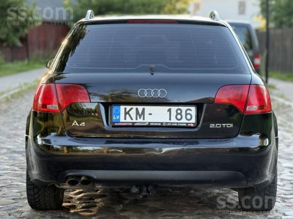 Black Audi A4 2005 in Jelgava, with an engine capacity of 2.00 L and mileage of 367 thousand km for 3250 €, photo 6 on AUTOMOTO.COM.LV