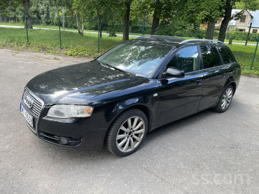Black Audi A4 2005 in Jurmala, with an engine capacity of 2.00 L and mileage of 0 thousand km for 690 €, photo 1 on AUTOMOTO.COM.LV