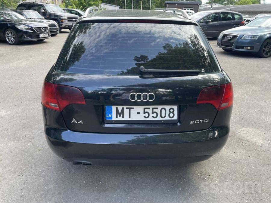 Black Audi A4 2005 in Jurmala, with an engine capacity of 2.00 L and mileage of 0 thousand km for 690 €, photo 5 on AUTOMOTO.COM.LV