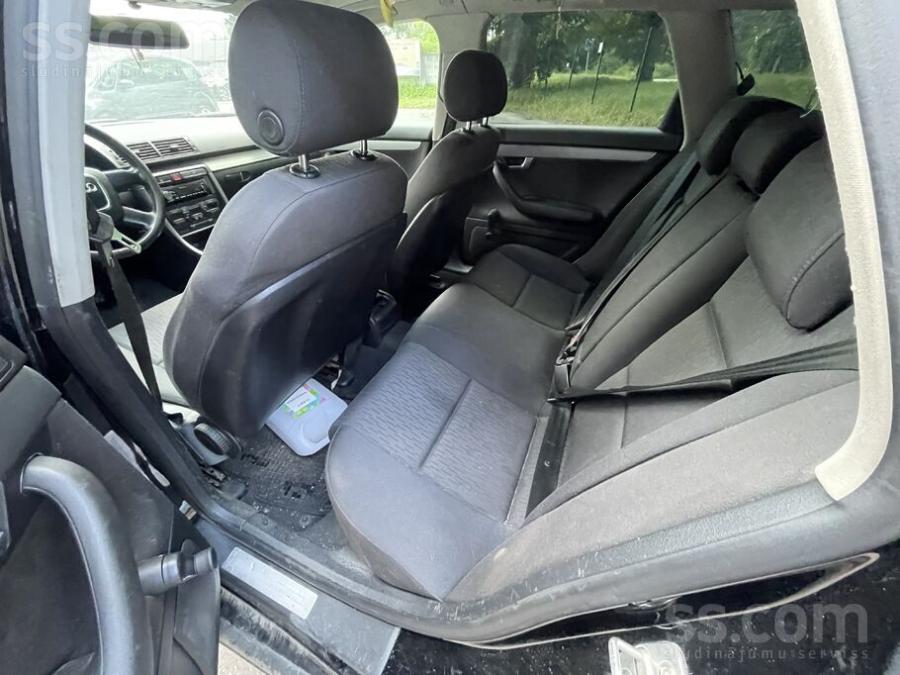 Black Audi A4 2005 in Jurmala, with an engine capacity of 2.00 L and mileage of 0 thousand km for 690 €, photo 10 on AUTOMOTO.COM.LV