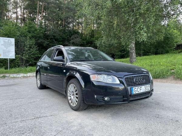 Black Audi A4 2005 in Anyksciai, with an engine capacity of 1.99 L and mileage of 353 thousand km for 999 €, photo 7 on AUTOMOTO.COM.LV