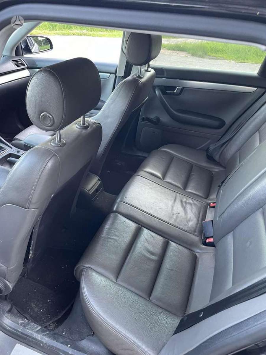 Black Audi A4 2005 in Anyksciai, with an engine capacity of 1.99 L and mileage of 353 thousand km for 999 €, photo 11 on AUTOMOTO.COM.LV