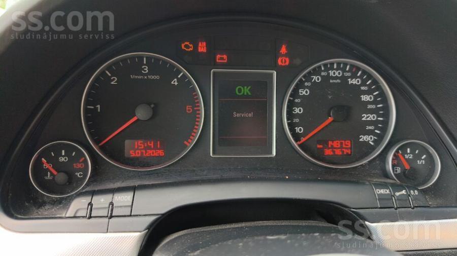 Black Audi A4 2005 in Ludza, with an engine capacity of 2.00 L and mileage of 368 thousand km for 2000 €, photo 3 on AUTOMOTO.COM.LV