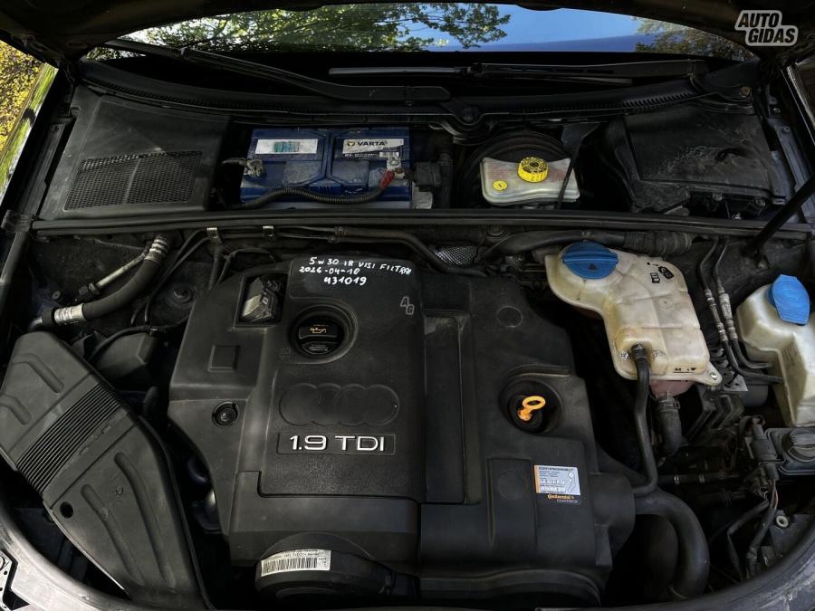 Melns Audi A4 2005 Gargždai, ar dzinēja tilpumu 1.90 L un nobraukumu 433 tūkst. km par 2200 €, foto 19 vietnē AUTOMOTO.COM.LV