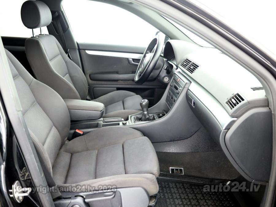 Black Audi A4 2005 in Tallinn, with an engine capacity of 1.90 L and mileage of 292 thousand km for 1499 €, photo 7 on AUTOMOTO.COM.LV