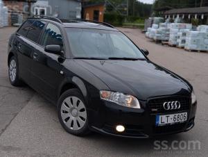 Melns Audi A4 2005 Rīga, ar dzinēja tilpumu 2.00 L un nobraukumu 390 tūkst. km par 1690 €, foto  vietnē AUTOMOTO.COM.LV