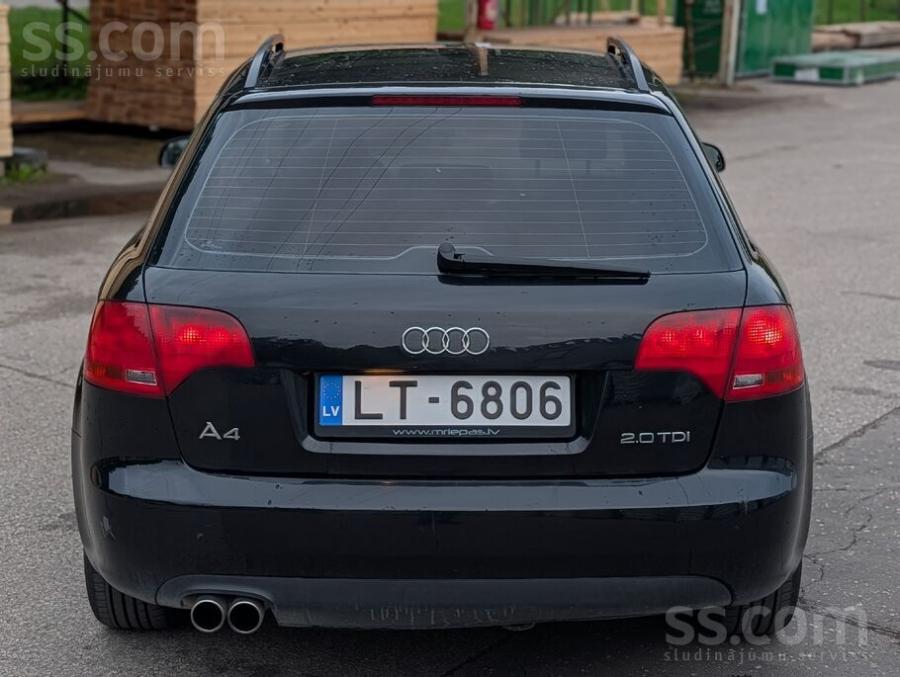Melns Audi A4 2005 Rīga, ar dzinēja tilpumu 2.00 L un nobraukumu 390 tūkst. km par 1690 €, foto 7 vietnē AUTOMOTO.COM.LV