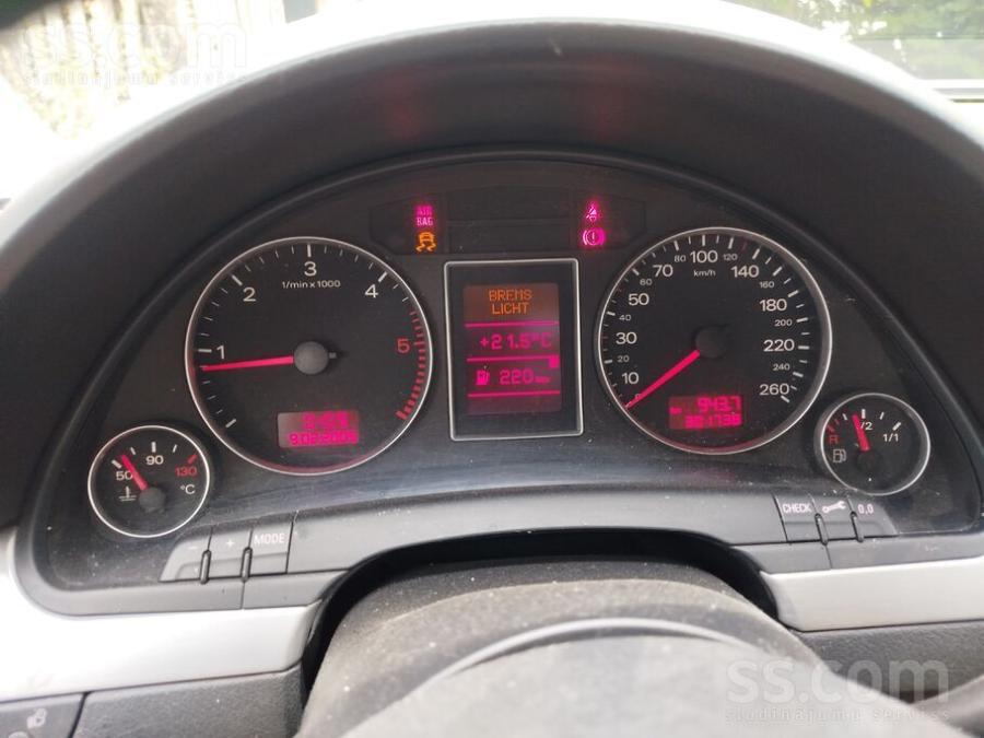 Melns Audi A4 2005 Gulbene, ar dzinēja tilpumu 2.50 L un nobraukumu 302 tūkst. km par 750 €, foto 15 vietnē AUTOMOTO.COM.LV