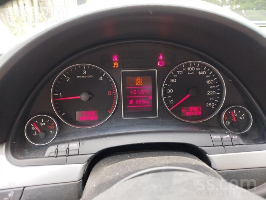 Melns Audi A4 2005 Gulbene, ar dzinēja tilpumu 2.50 L un nobraukumu 302 tūkst. km par 750 €, foto 16 vietnē AUTOMOTO.COM.LV