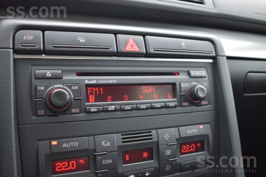 Black Audi A4 2005 in Kuldiga, with an engine capacity of 2.00 L and mileage of 0 thousand km for 3350 €, photo 12 on AUTOMOTO.COM.LV