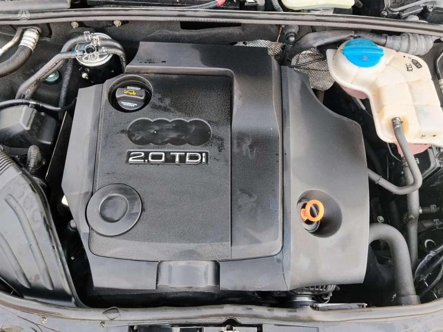 Black Audi A4 2005 in Marijampole, with an engine capacity of 1.99 L and mileage of 312 thousand km for 2350 €, photo 15 on AUTOMOTO.COM.LV