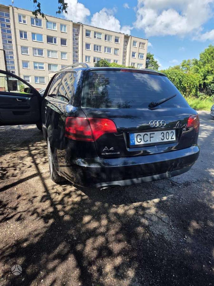 Black Audi A4 2005 in Rokiskis, with an engine capacity of 1.99 L and mileage of 35 thousand km for 1150 €, photo 4 on AUTOMOTO.COM.LV