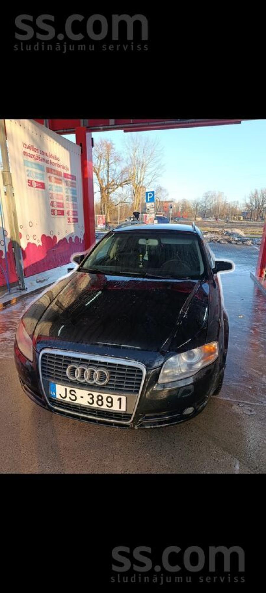 Black Audi A4 2005 in Riga, with an engine capacity of 2.50 L and mileage of 463 thousand km for 1500 €, photo 1 on AUTOMOTO.COM.LV