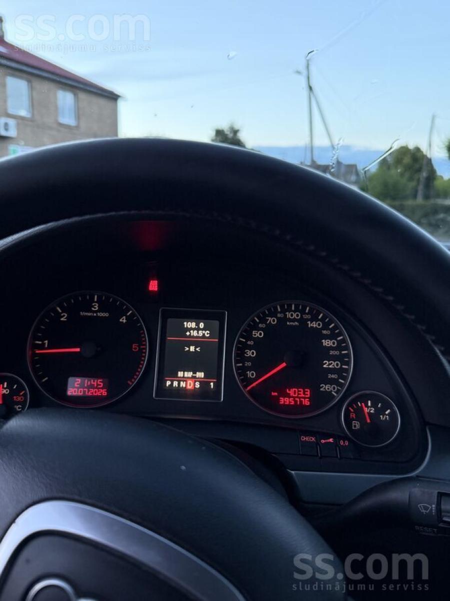 Melns Audi A4 2005 Krāslava, ar dzinēja tilpumu 3.00 L un nobraukumu 397 tūkst. km par 3199 €, foto 6 vietnē AUTOMOTO.COM.LV