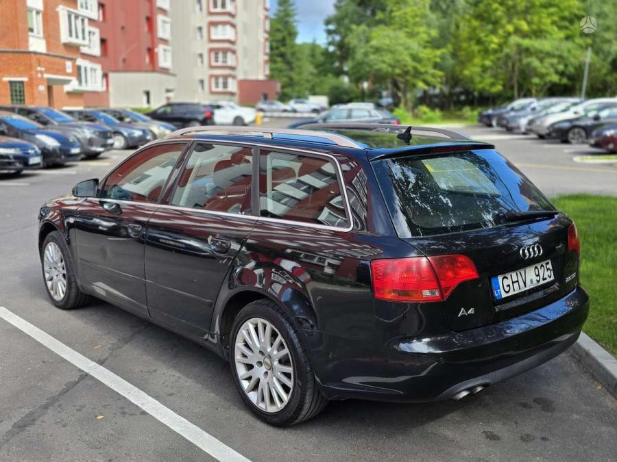 Black Audi A4 2005 in Vilnius, with an engine capacity of 1.99 L and mileage of 420 thousand km for 1600 €, photo 6 on AUTOMOTO.COM.LV