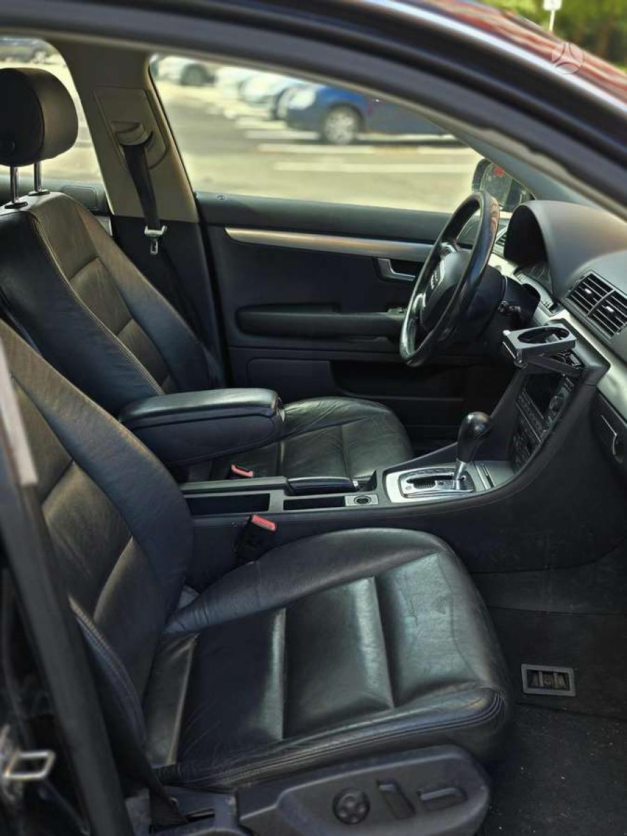 Black Audi A4 2005 in Vilnius, with an engine capacity of 1.99 L and mileage of 420 thousand km for 1600 €, photo 9 on AUTOMOTO.COM.LV
