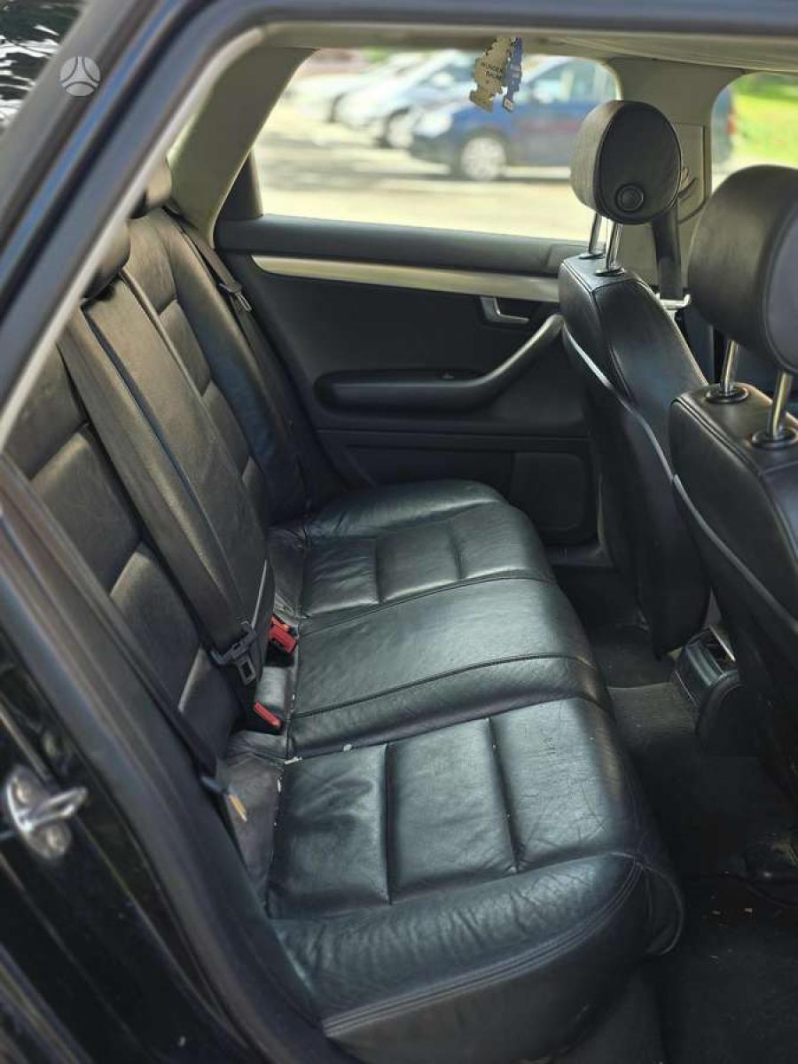 Black Audi A4 2005 in Vilnius, with an engine capacity of 1.99 L and mileage of 420 thousand km for 1600 €, photo 11 on AUTOMOTO.COM.LV