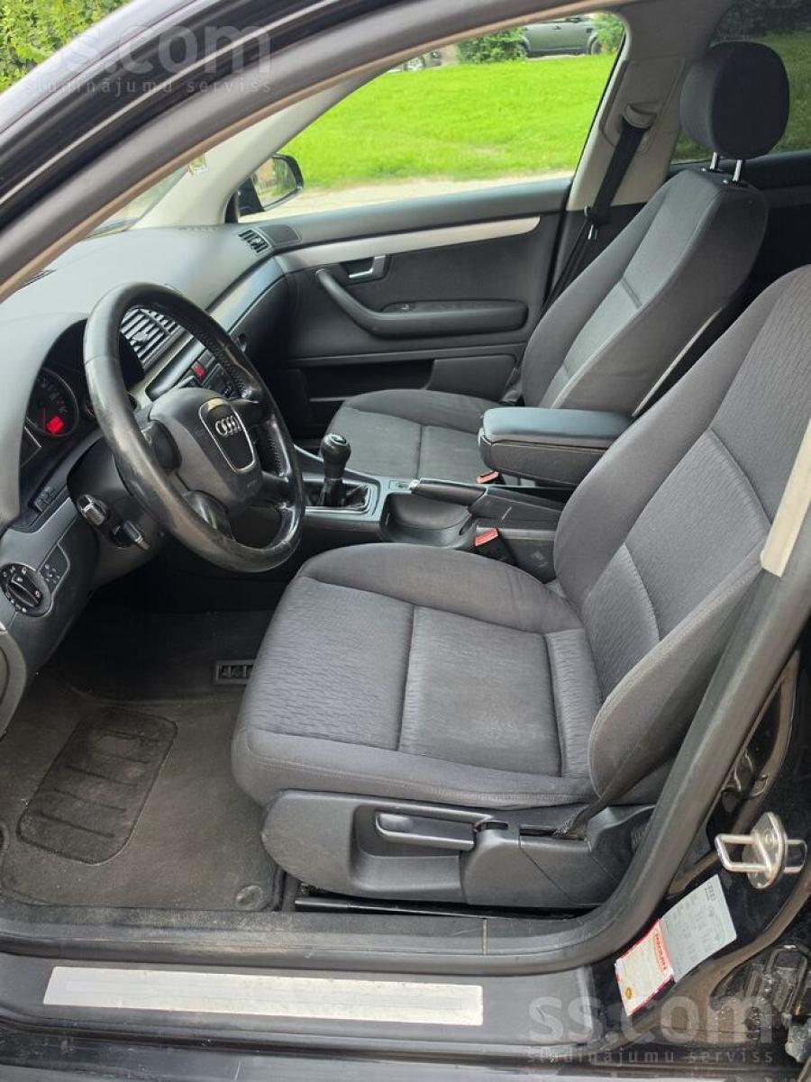 Black Audi A4 2005 in Jelgava, with an engine capacity of 2.00 L and mileage of 444 thousand km for 1980 €, photo 11 on AUTOMOTO.COM.LV